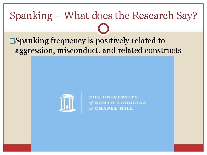 The Spanking Debate DISCIPLINE IN FAMILIES Defining Spanking