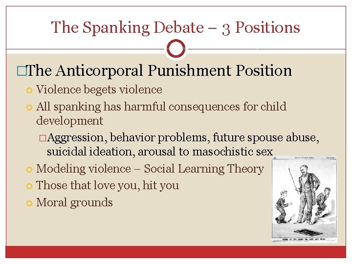The Spanking Debate DISCIPLINE IN FAMILIES Defining Spanking