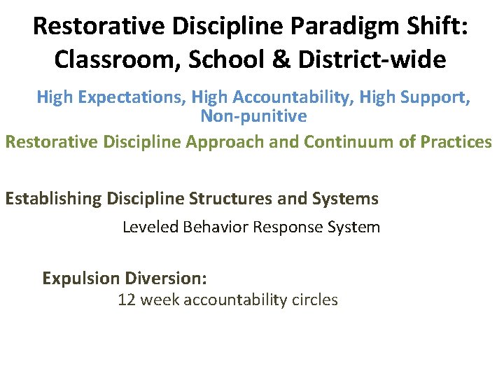 An Introduction to Restorative Practices with PBIS Day