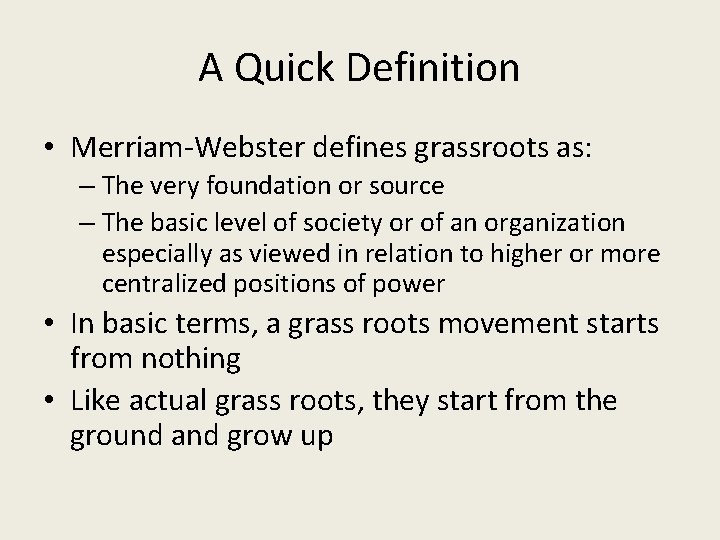 From the Ground Up A Quick Definition MerriamWebster From the Ground Up A Quick Definition MerriamWebster