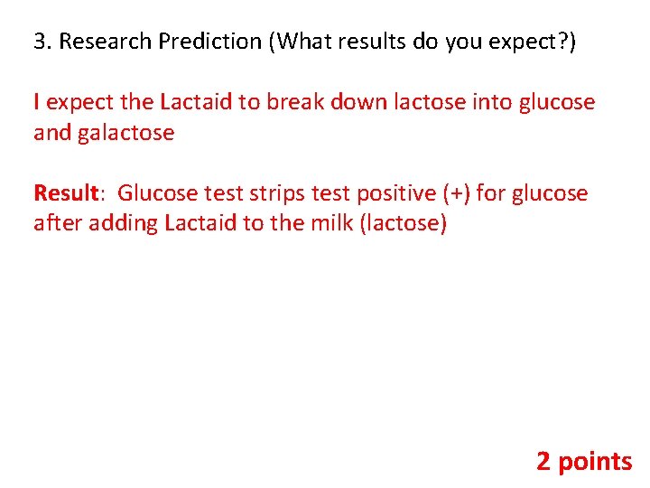 GRADING RUBRIC Lab A Study of Lactose Intolerance