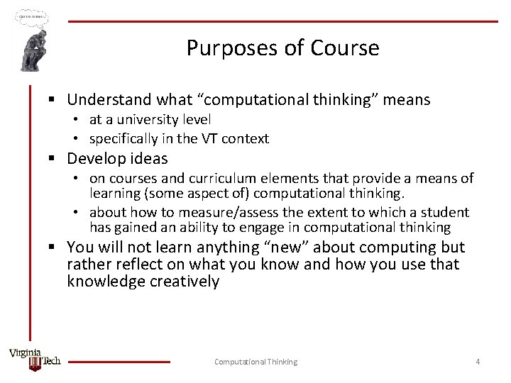 Computational Thinking Class Overview web site www cs
