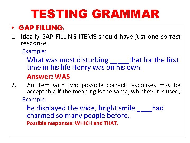 CHAPTER 13 TESTING GRAMMAR AND VOCABULARY By Saverinus