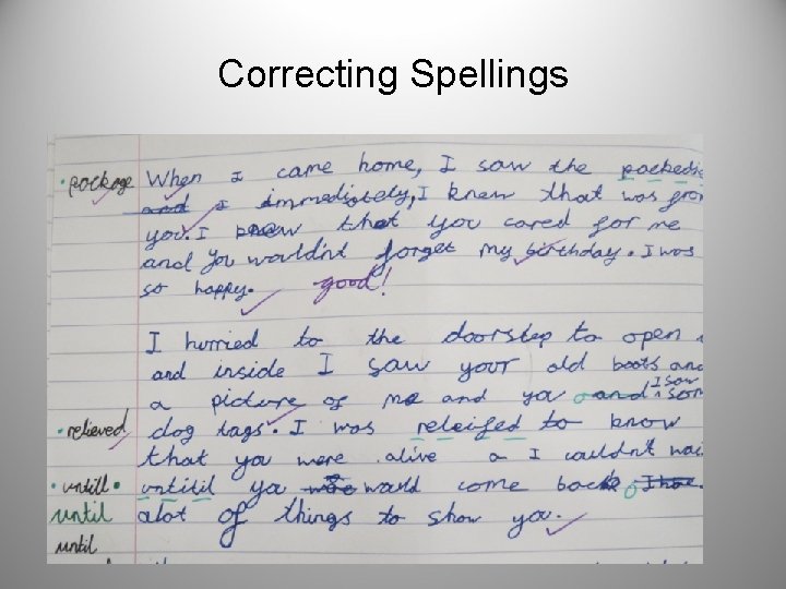 Spelling and Handwriting at Barrow Hill Aims of