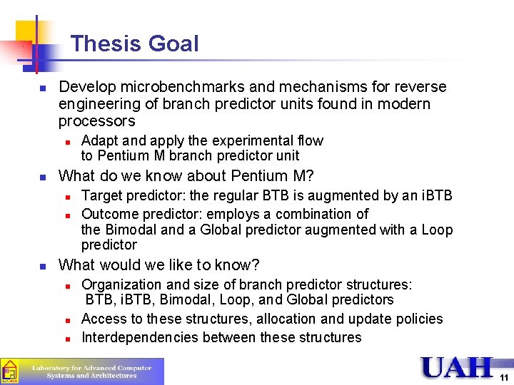 Microbenchmarks and Mechanisms For Reverse Engineering Of Modern
