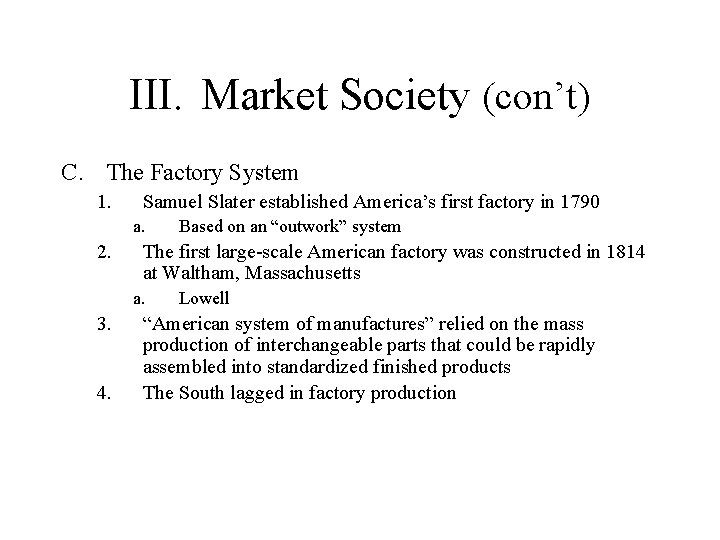 Norton Media Library Chapter 9 The Market Revolution