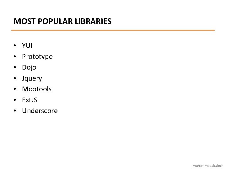 Taught by Muhammad Ali Baloch midahot WHAT IS