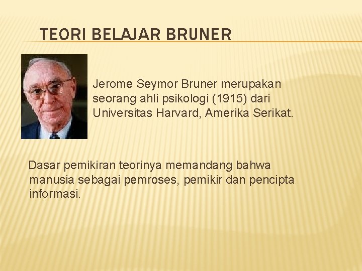 TEORI BELAJAR BRUNER GESTALT DAN BROWNELL TEORI BELAJAR TEORI BELAJAR BRUNER GESTALT DAN BROWNELL TEORI BELAJAR
