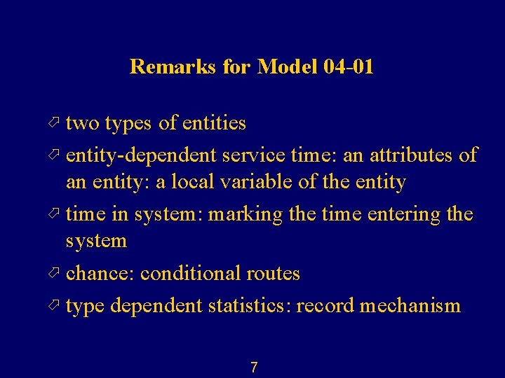 Chapter 4 Modeling Basic Operations Inputs 1 Outline