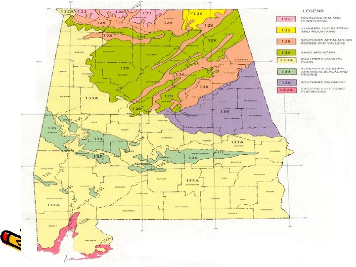 Land Regions Of Alabama
