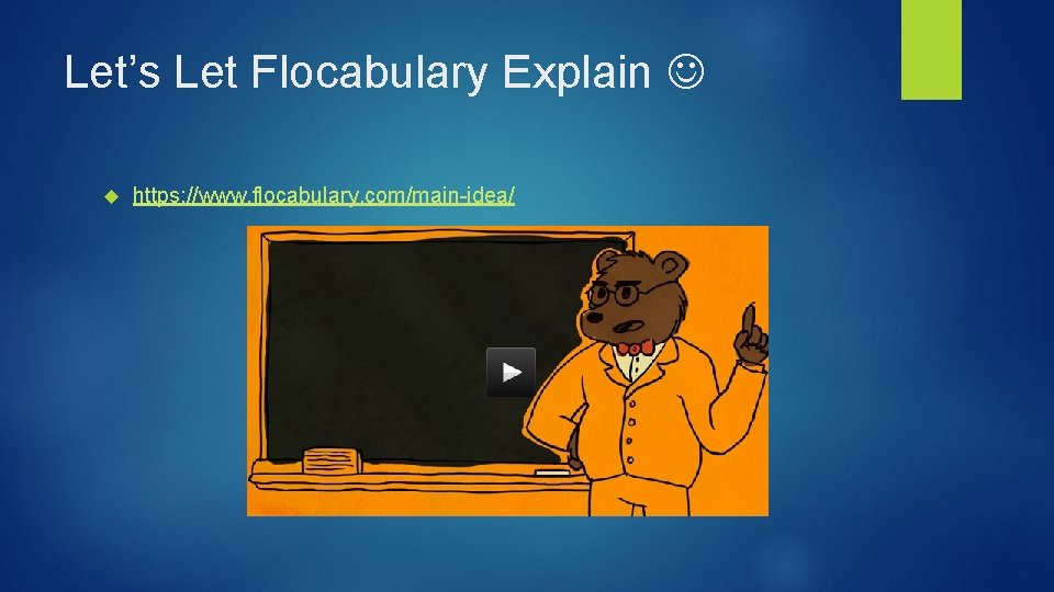 Main Idea QUICK WHATS THE STORY ABOUT Imagine