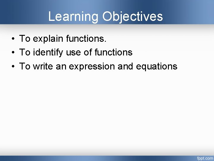 Lecture 4 Problem Solving concepts Overview Learning Objectives