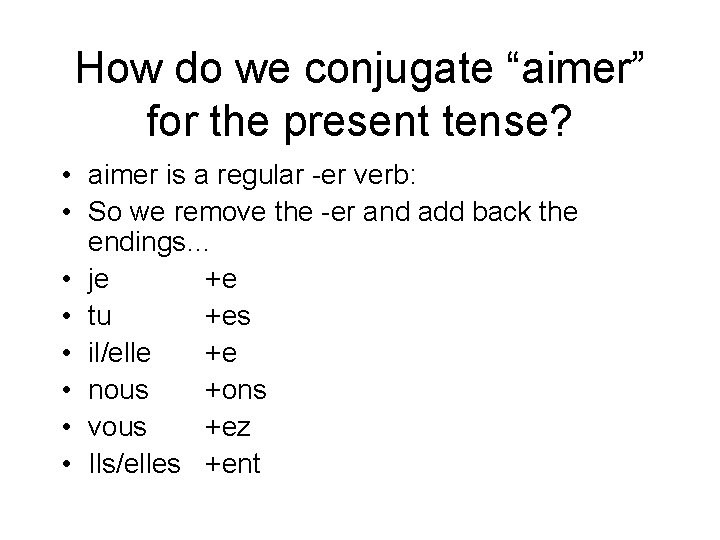 Verbe Infinitive What is an infinitive chanter manger