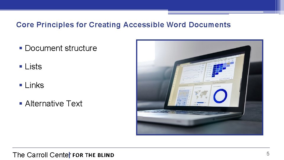 Accessible Word Documents Presenters Bruce Howell The Carroll