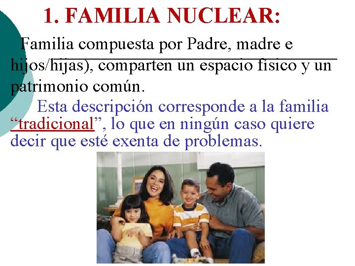 ALGUNOS CONCEPTOS BSICOS SOBRE LA FAMILIA GRADO 5