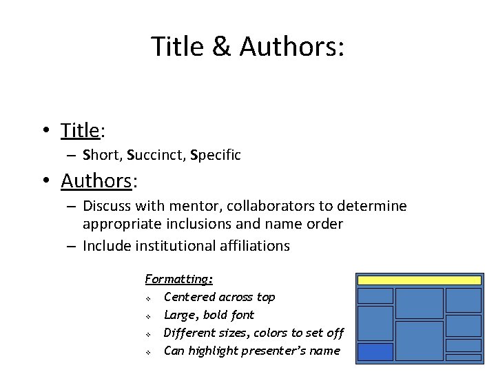 Creating a Research Poster Original materials created by