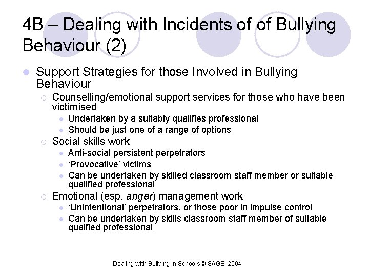 BULLYING AGGRESSIVE BEHAVIOUR AND HARRASSMENT AMONGST YOUNG PEOPLE