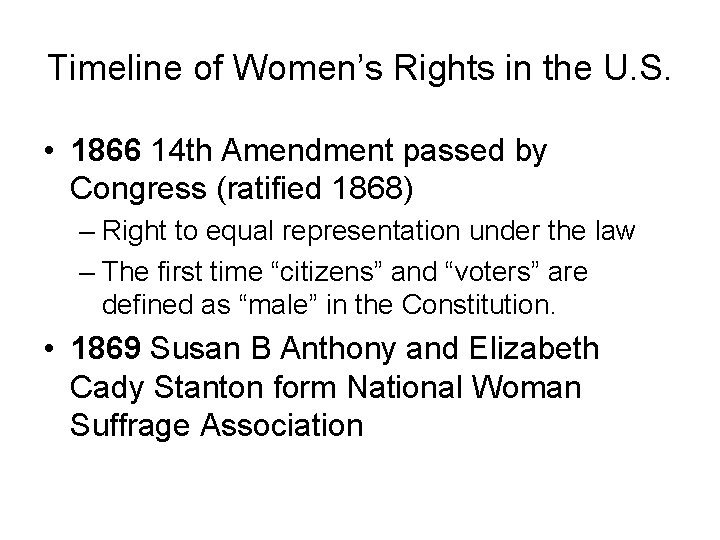 Human Rights and Womens Rights A Brief History