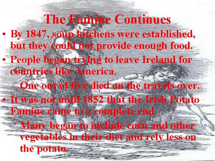 The Irish Potato Famine 1845 1848 Background on
