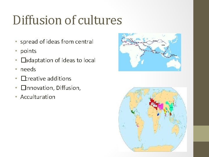 Diffusion of Cultures Trade Beliefs and Goods Disease