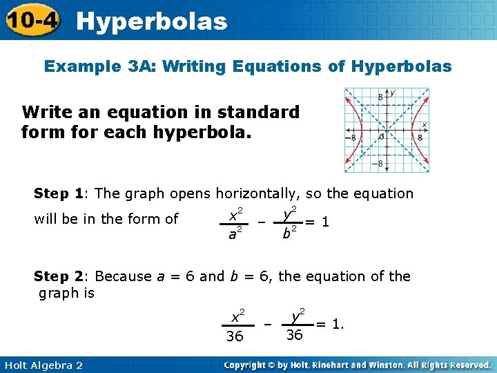 10 4 Hyperbolas Reminder Multiplying both sides of