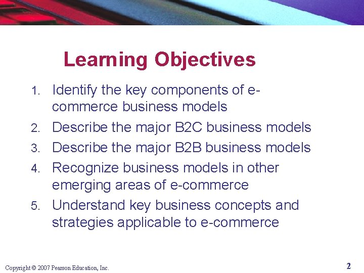 Chapter 2 Ecommerce Business Models and Concepts Copyright