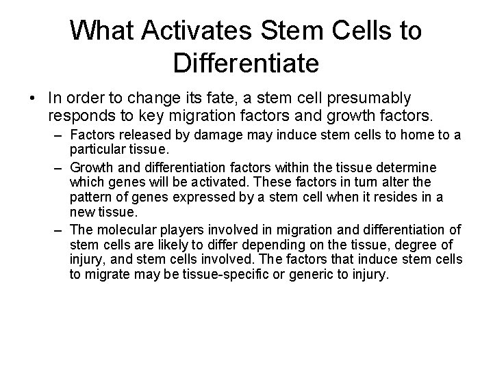 Stem Cell Basics Introduction to Embryonic and Adult