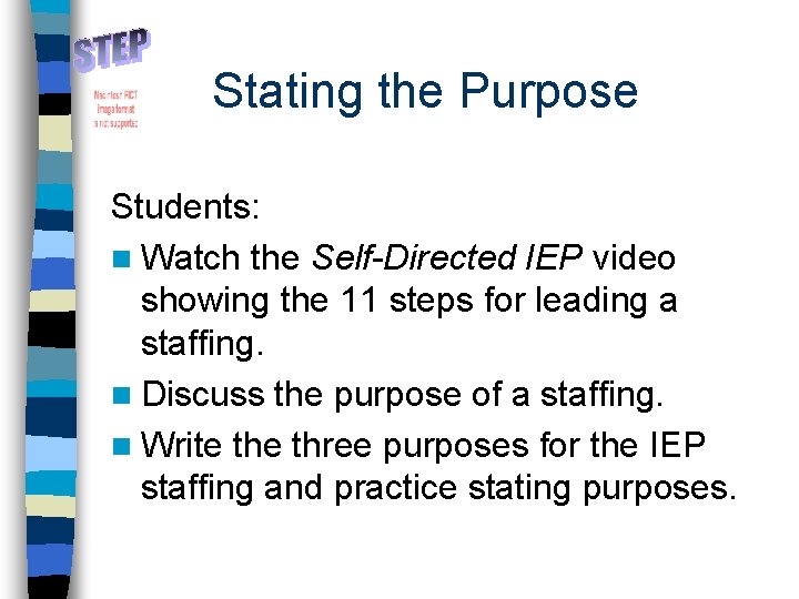 Teaching Students to Become Actively Involved In IEP