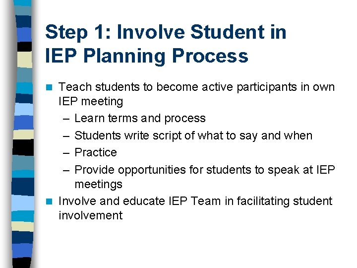 Teaching Students to Become Actively Involved In IEP
