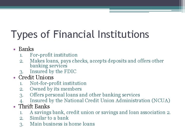 Bank Accounts Consumer Math Where do I keep