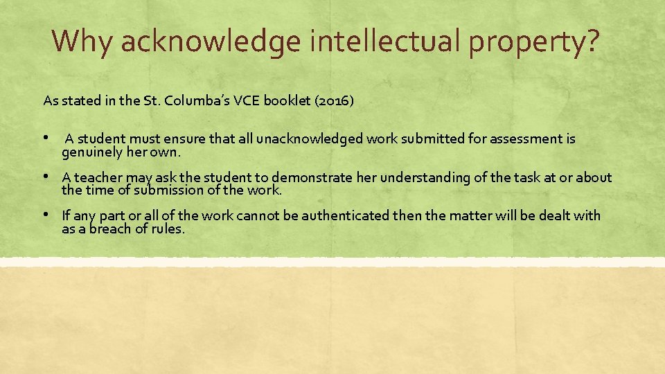 Referencing Acknowledging intellectual property bibliography and ...