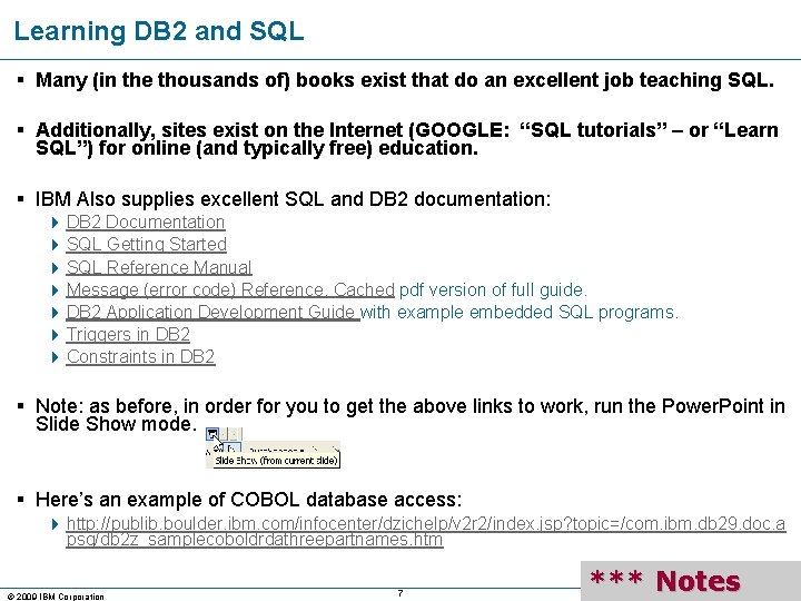 IBM Software Group RDz Workbench Using the Data