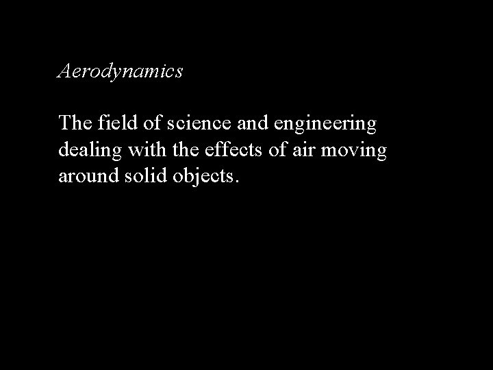 Wind Tunnel Aerodynamics By Dr Charles Trefny 20