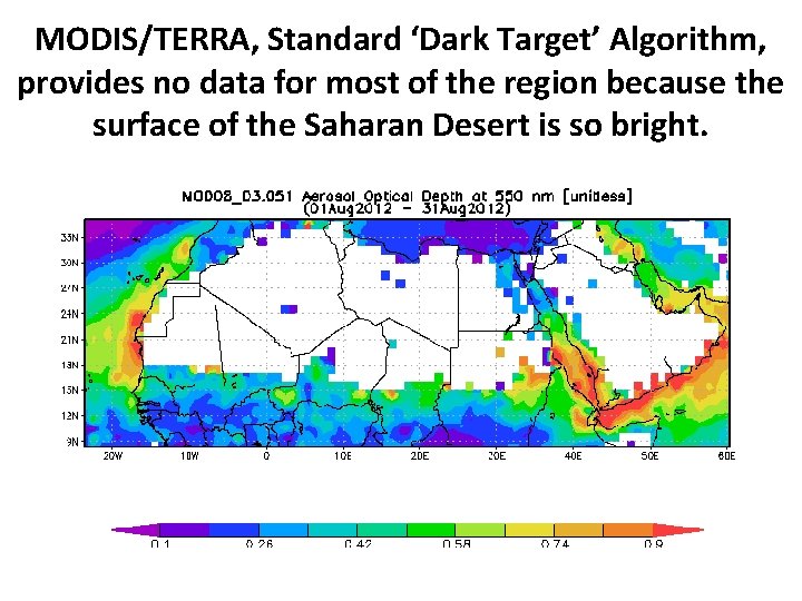 Deep Blue Algorithm Retrieval of Aerosol Optical Depth