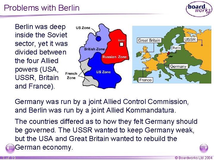 The Berlin Blockade and the Berlin Wall The