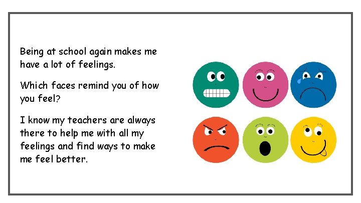 Going back to school A Social Story for