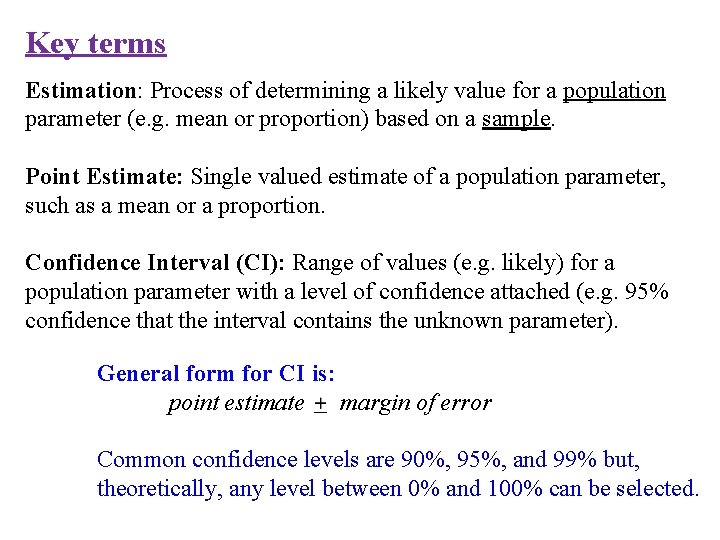 Statistics for clinicians Biostatistics course by Kevin E