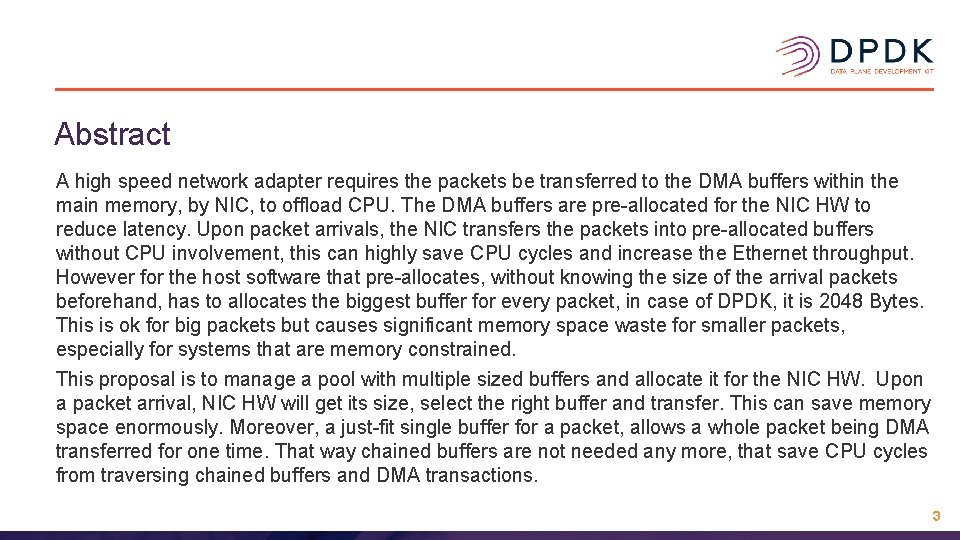 x DPDK Multiple Sized Packet buffer pool Proposal