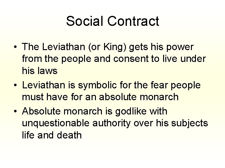 Thomas Hobbes Leviathan 1651 HSS Describe the Enlightenment