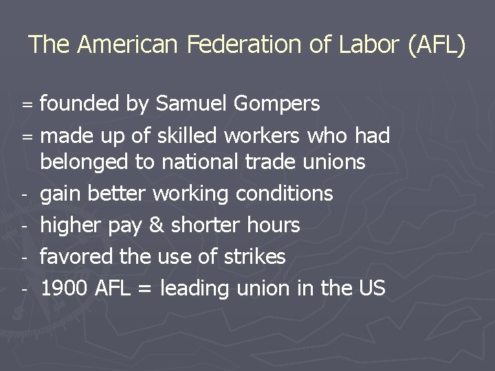 Working Conditions and Labor Unions During Industrialization Activity