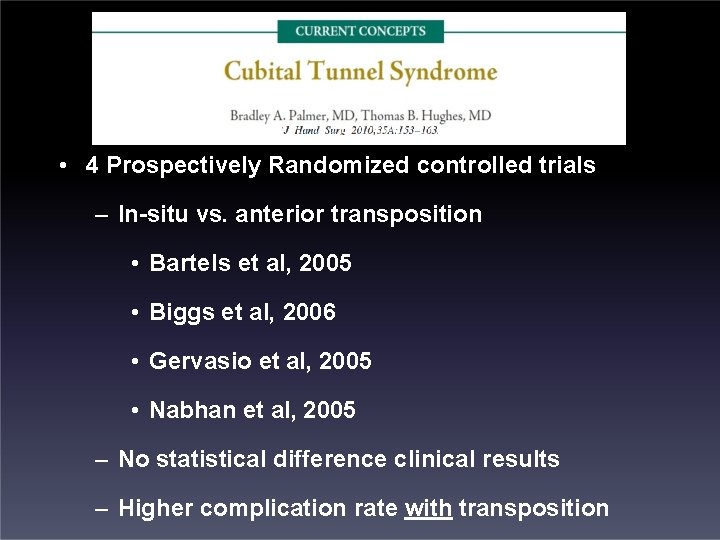 Endoscopic Cubital Tunnel Release Mark Rekant M D