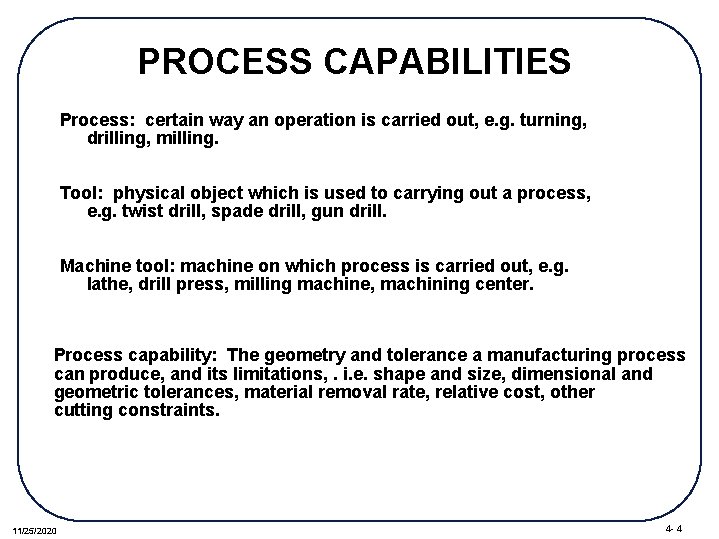 Process Engineering Basics of Process Planning for computer