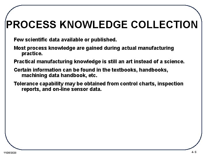 Process Engineering Basics of Process Planning for computer