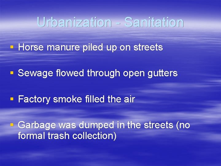 ImmigrationUrbanization Issues late 1800 searly 1900 s US