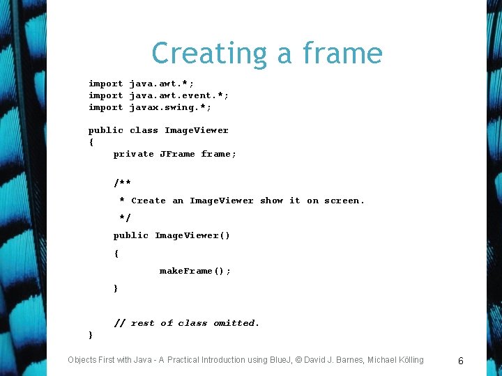 Building Graphical User Interfaces 5 0 Overview Constructing