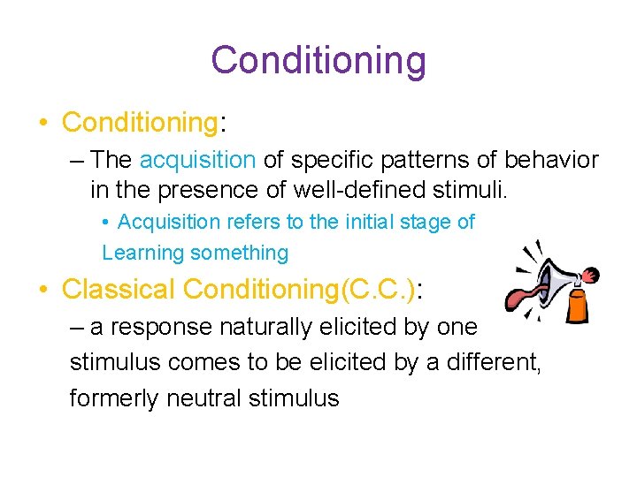 CHAPTER 6 LEARNING Whats In This Chapter Objectives