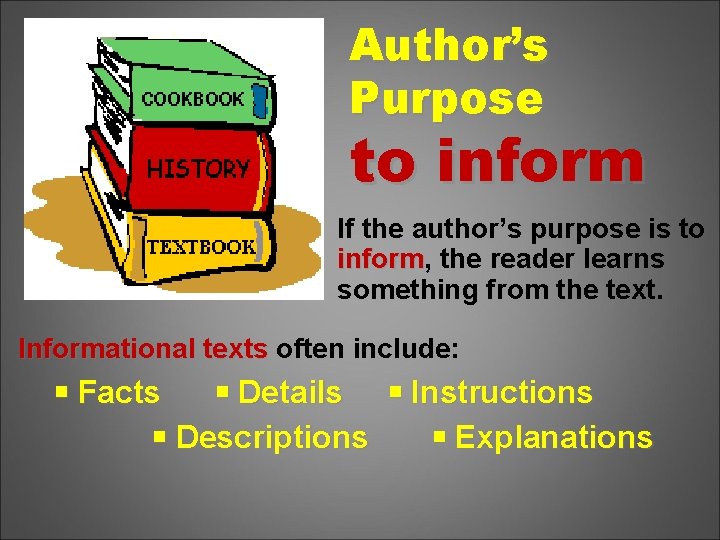 All you need to know about Authors Purpose