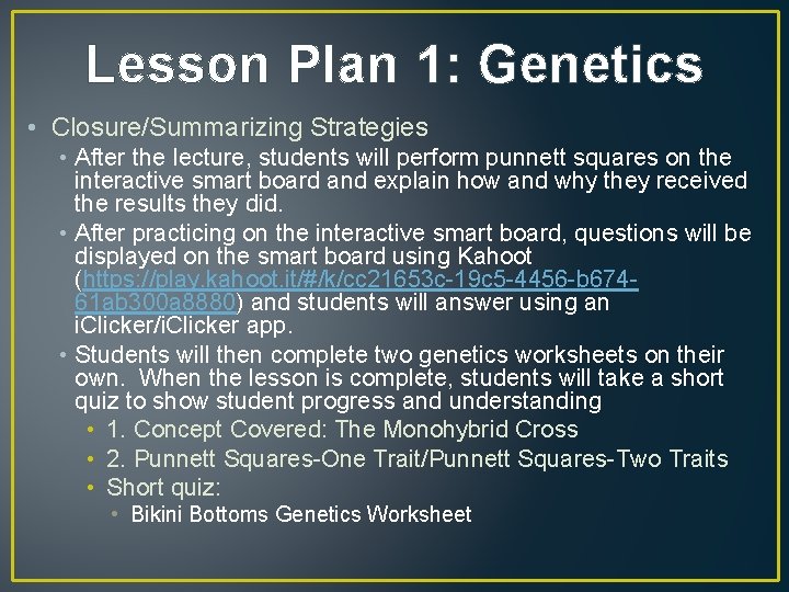 Biology Lesson Plans Christina Pelletier EDMS 6474 Columbus