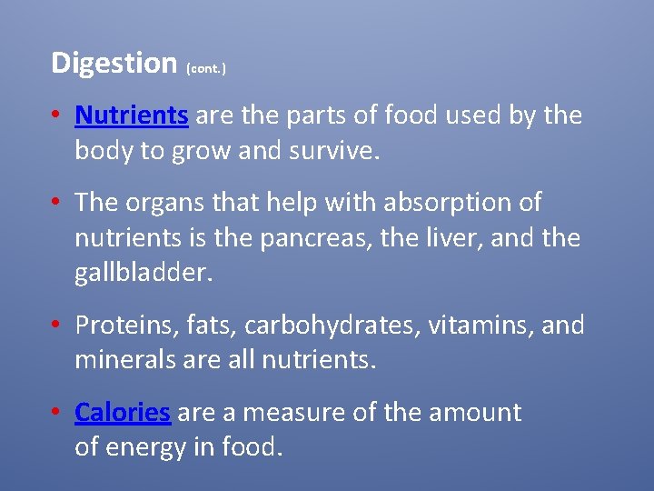 Digestive System Chapter 12 Digestion The human body