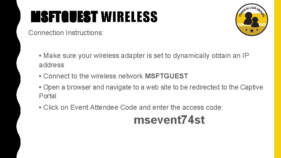 PITTSBURGH POWER BI GROUP WELCOME THANK YOU FOR